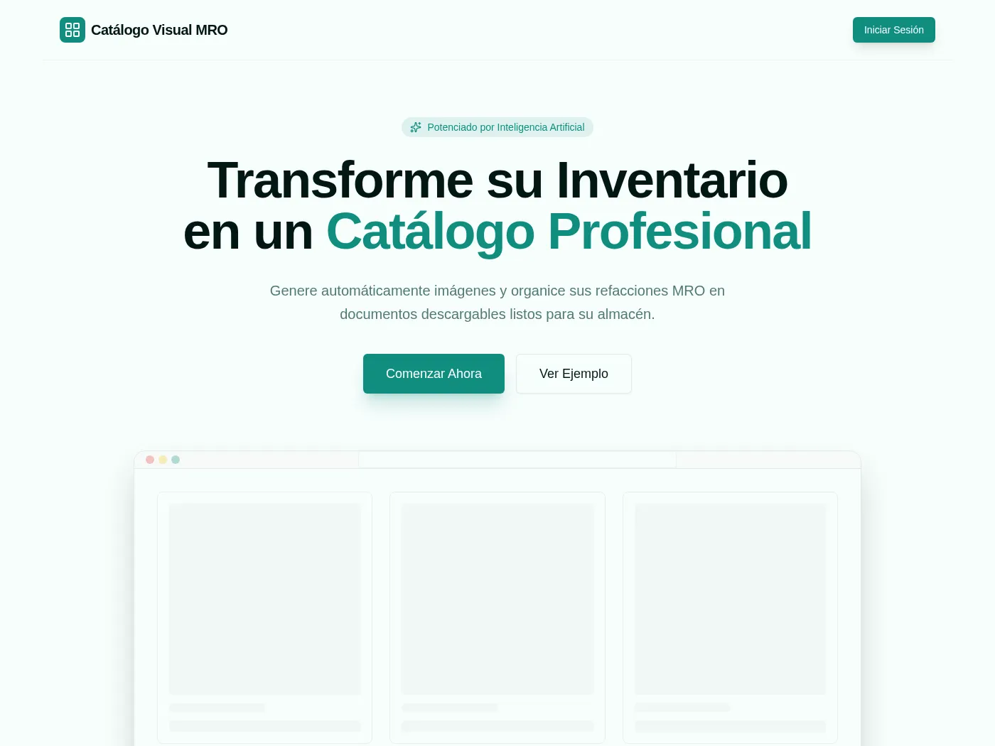 Catálogo Visual MRO