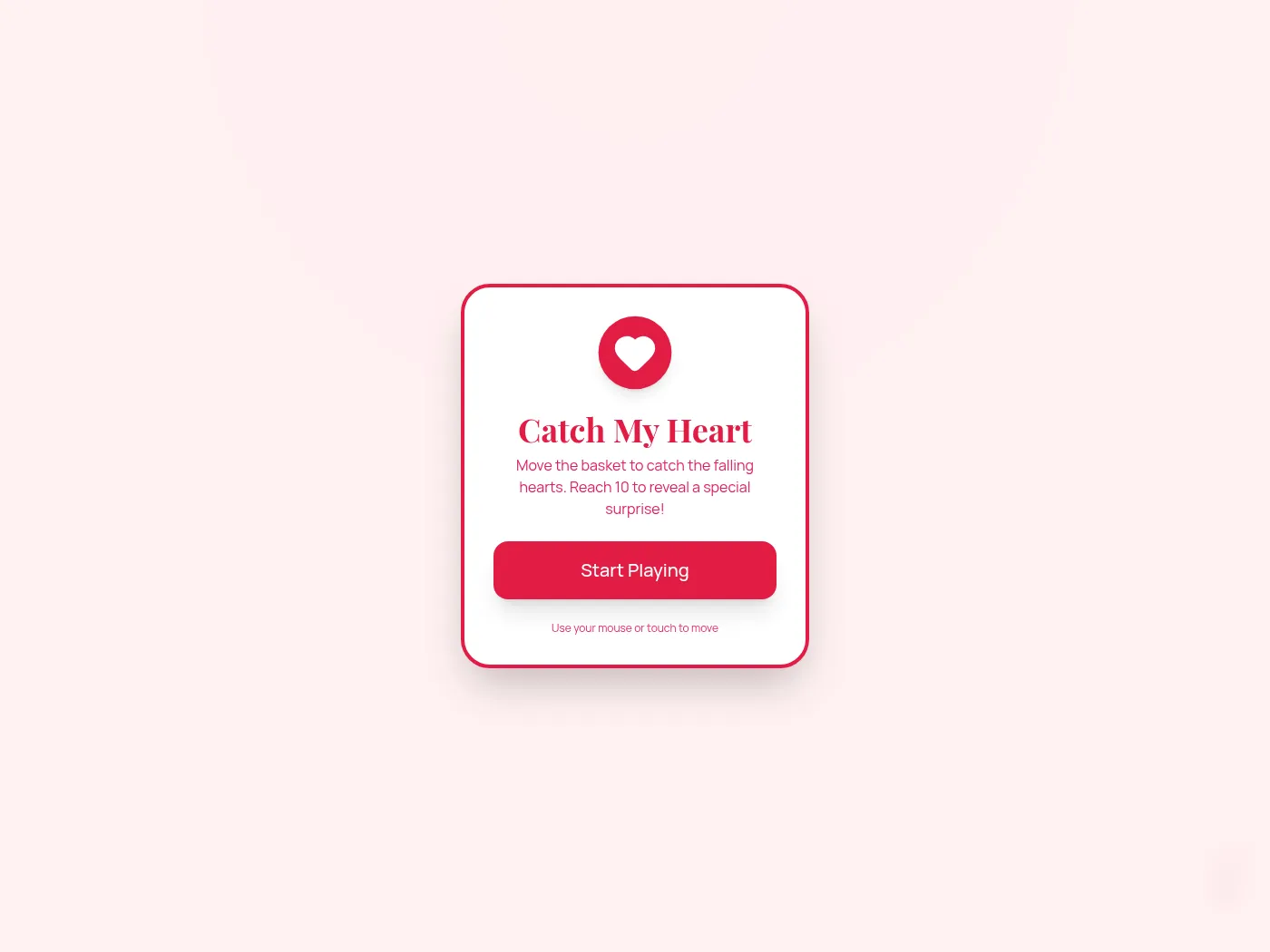 Catch My Heart Game