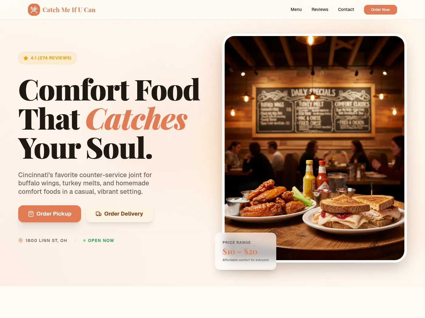 Catch Me Eatery Web