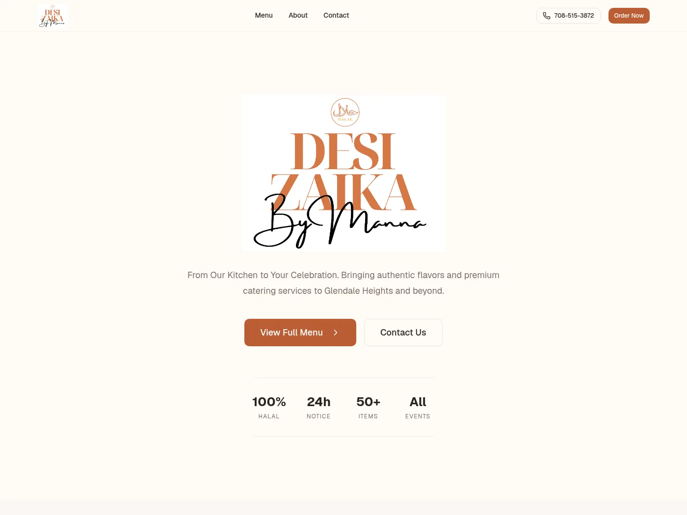 Catering Pro Landing Page