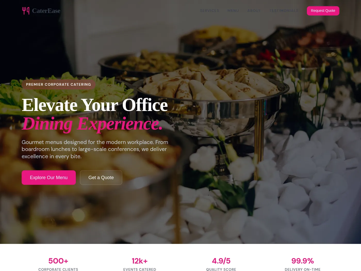 CaterEase Website