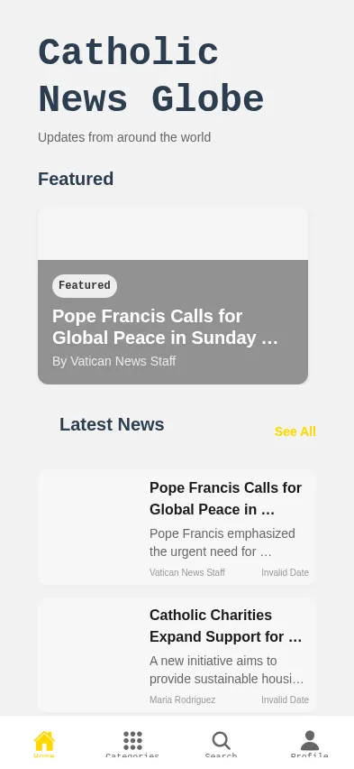 Catholic News Globe