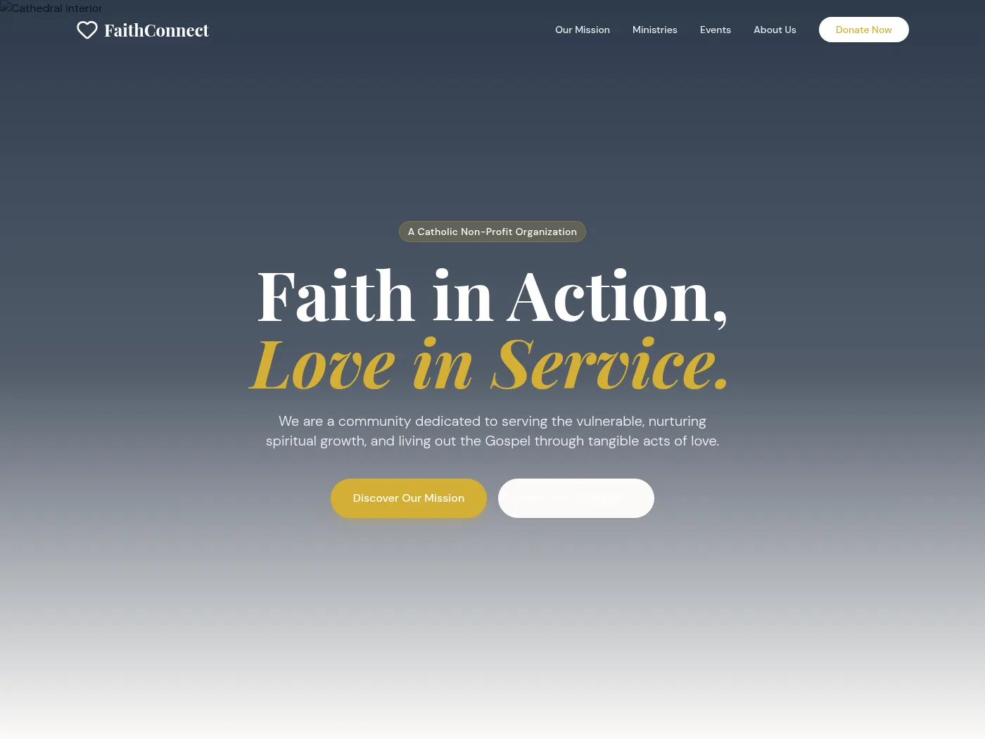 FaithConnect Landing Page