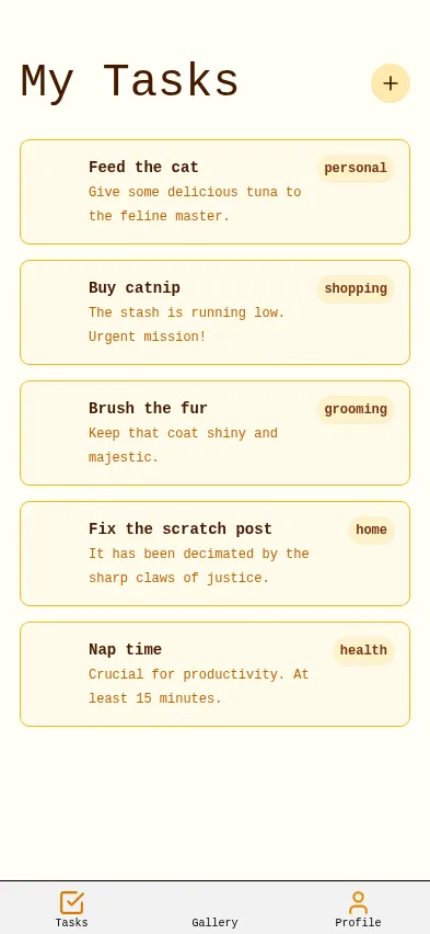 Catify Task Manager
