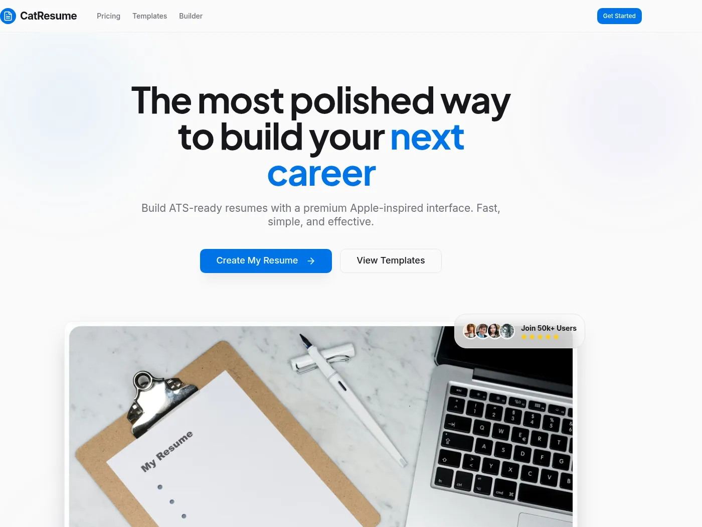 CatResume SaaS Landing