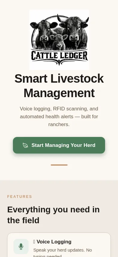 CattleLedger Voice App