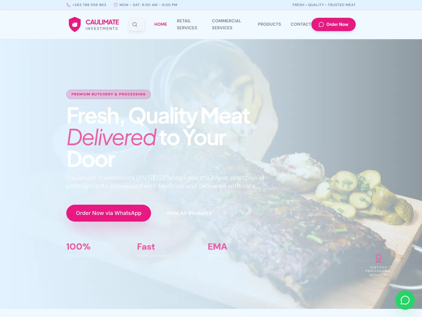 Caulimate Meat Orders