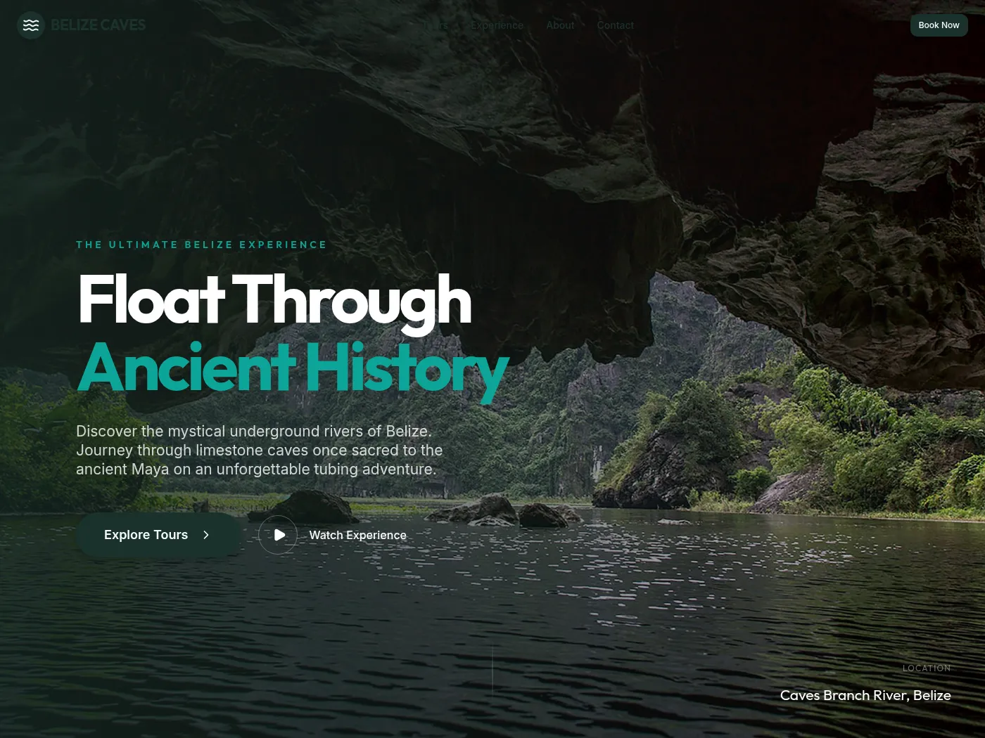 Belize Cave Tubing Tours