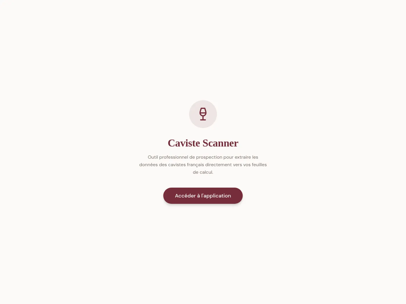 Caviste Scanner App