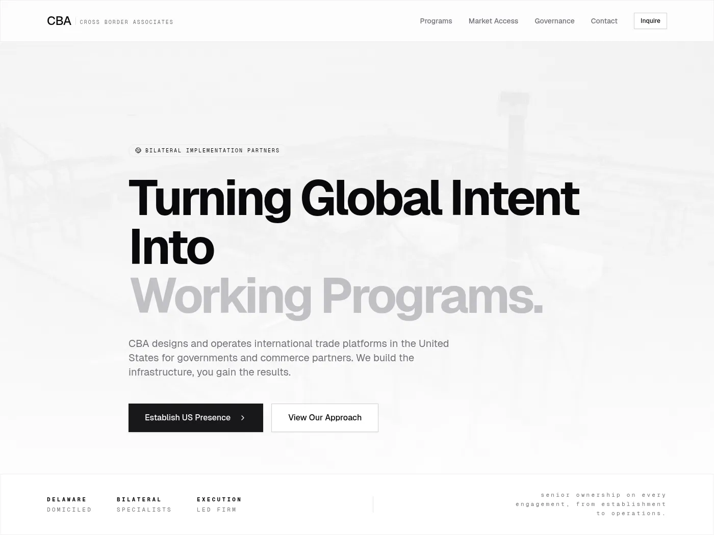 CBA Business Website