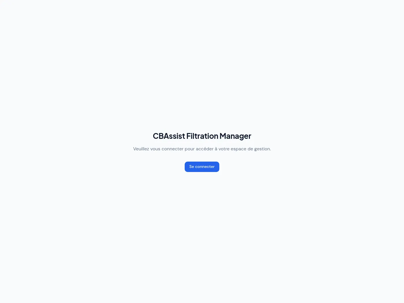 CBAssist Filtration Manager