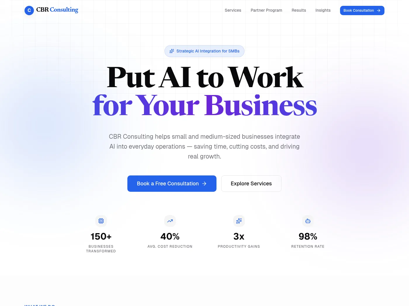 CBR Consulting Revamp