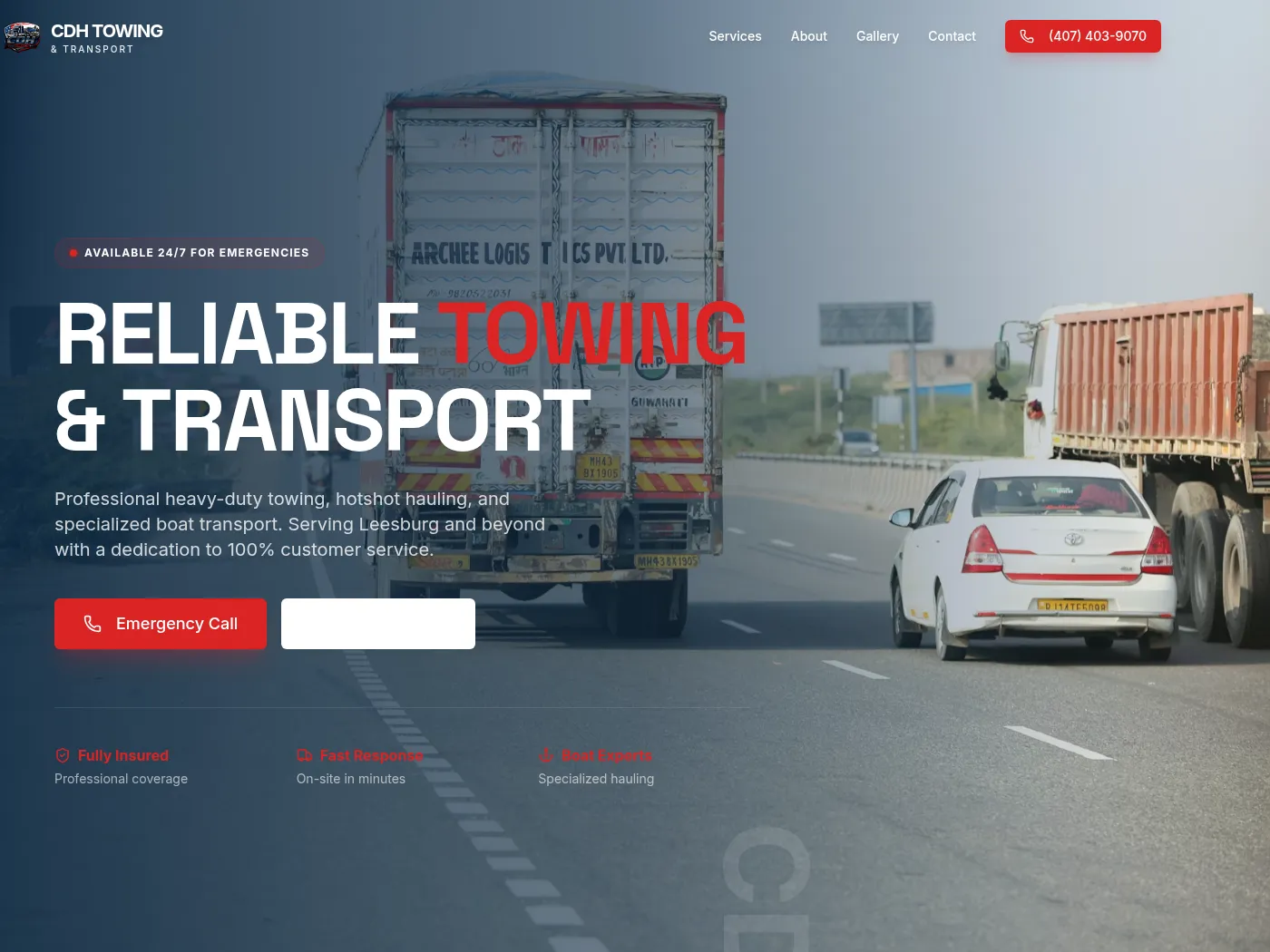 CDH Towing Web Presence