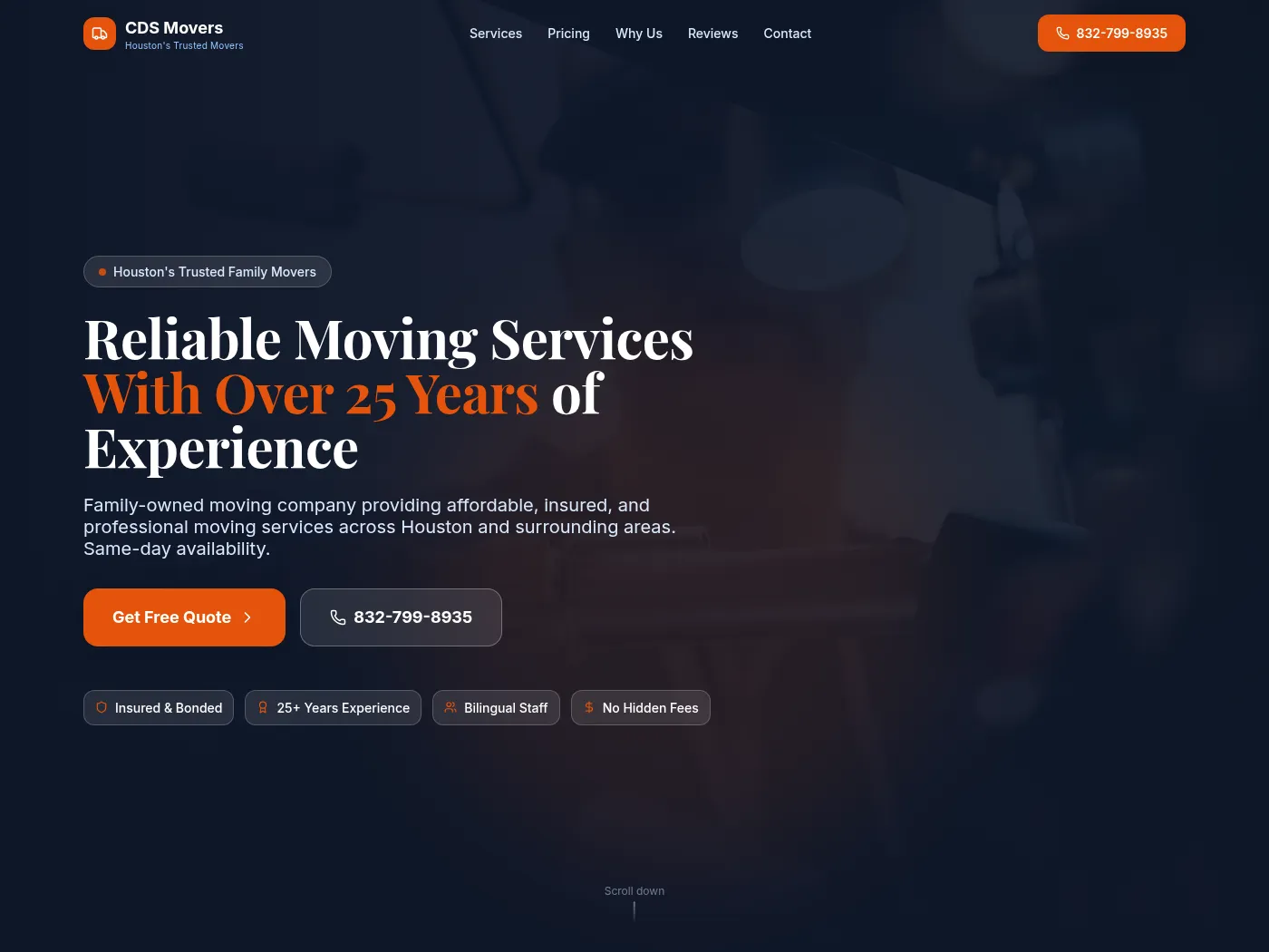 CDS Movers Houston Site