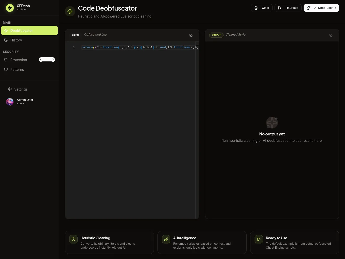 CE Code Deobfuscator