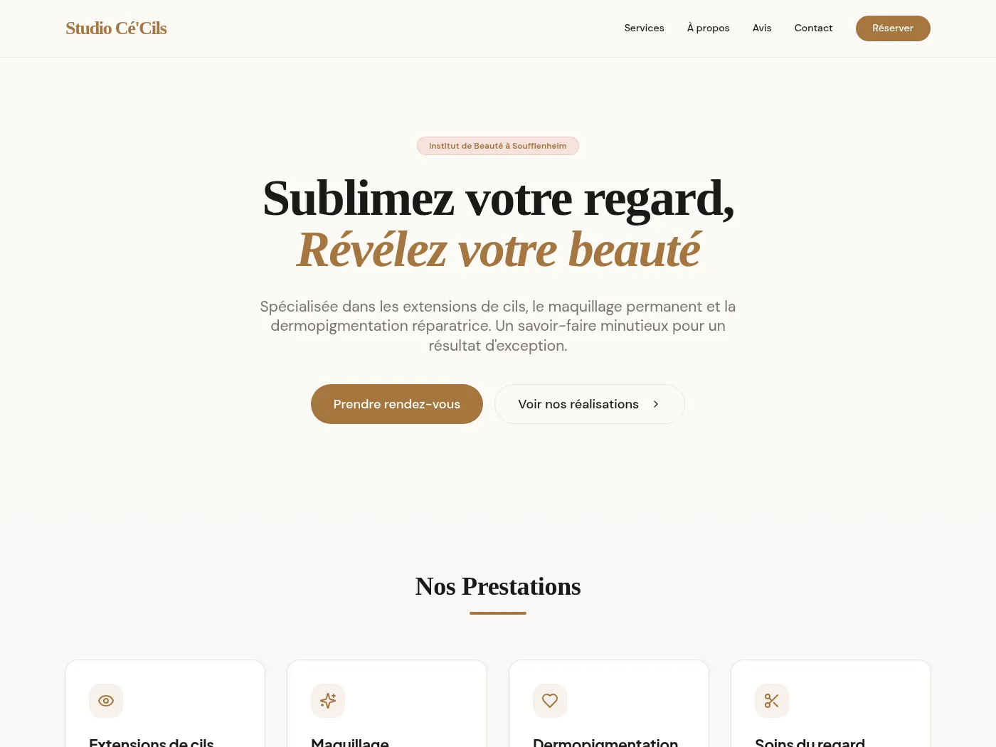 Studio Cé'Cils Web Portal