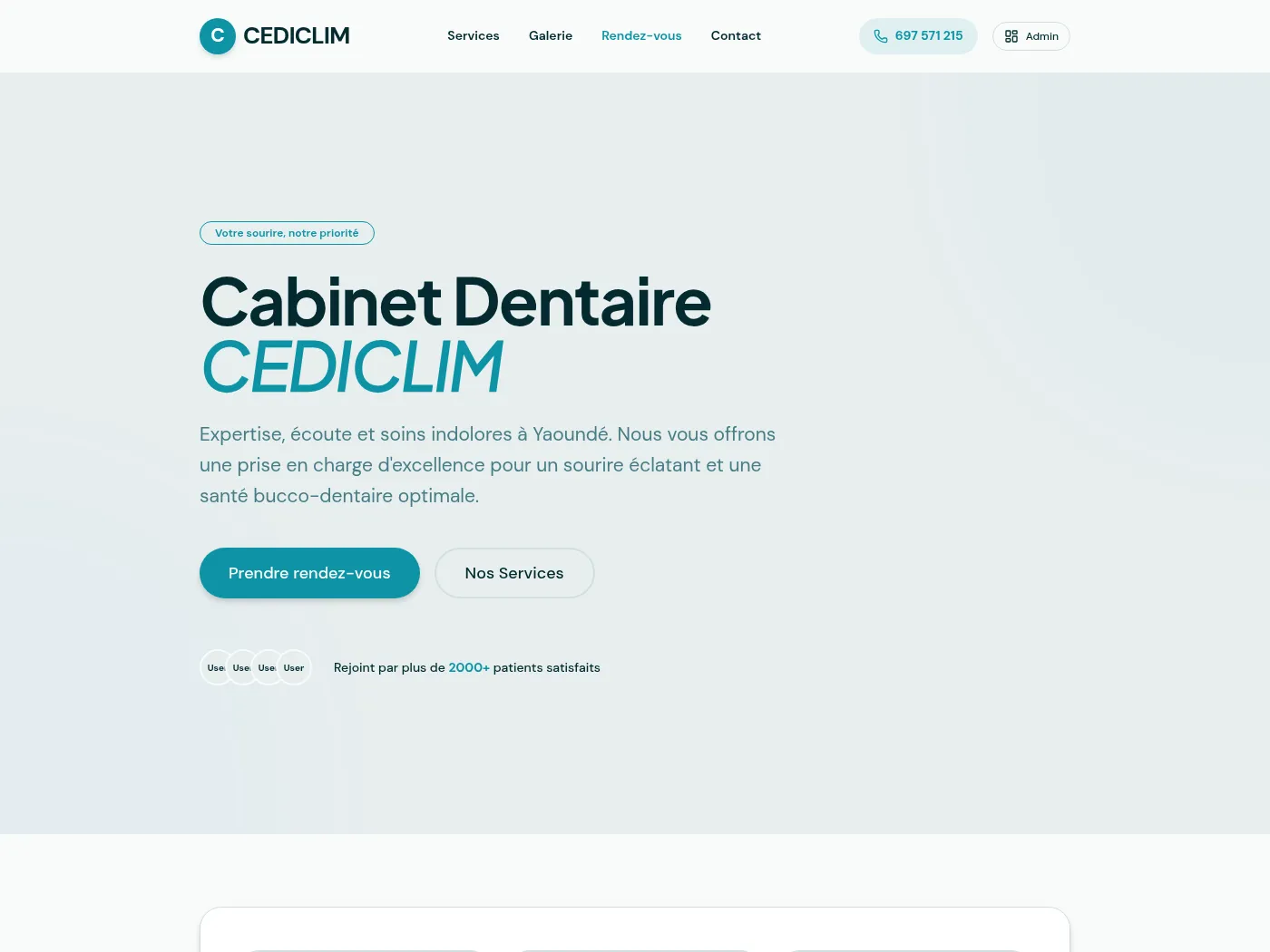 CEDICLIM Dental Clinic Web