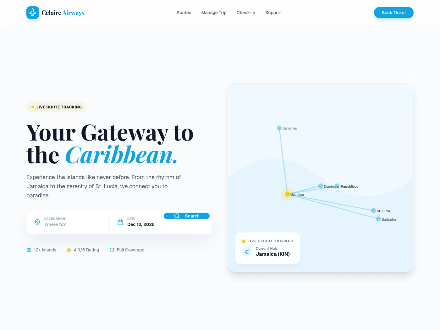 Celaire Airways Website