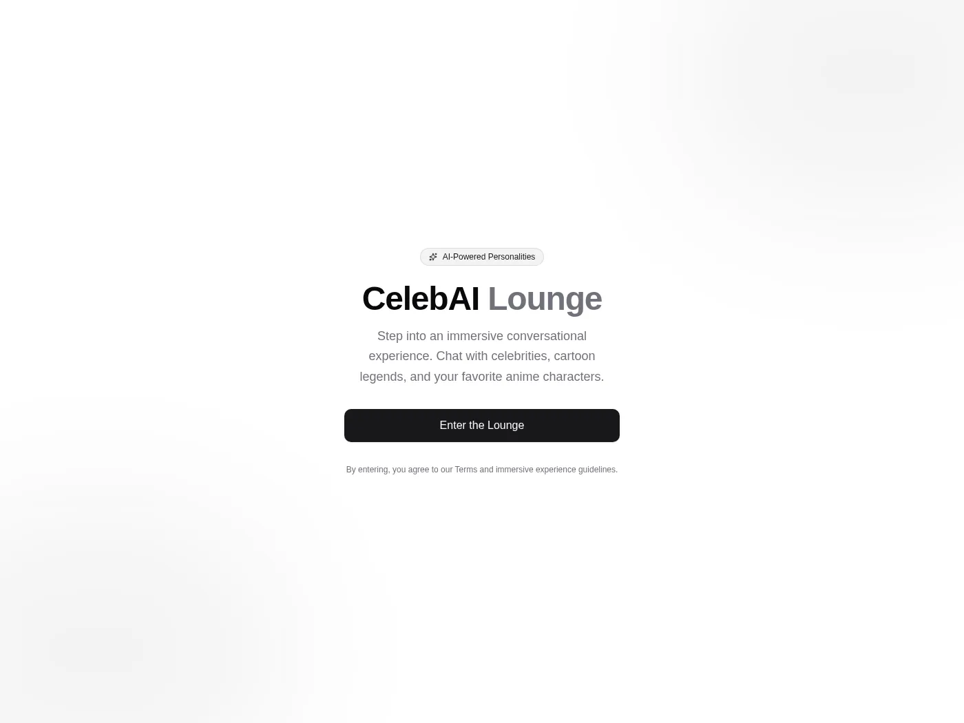 CelebAI Chat Lounge