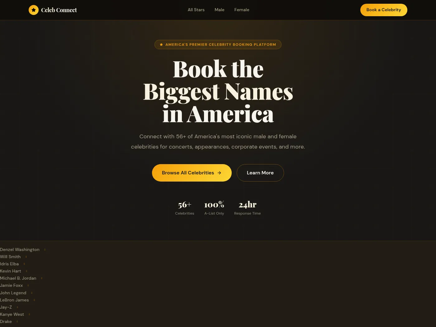Celeb Connect Portal