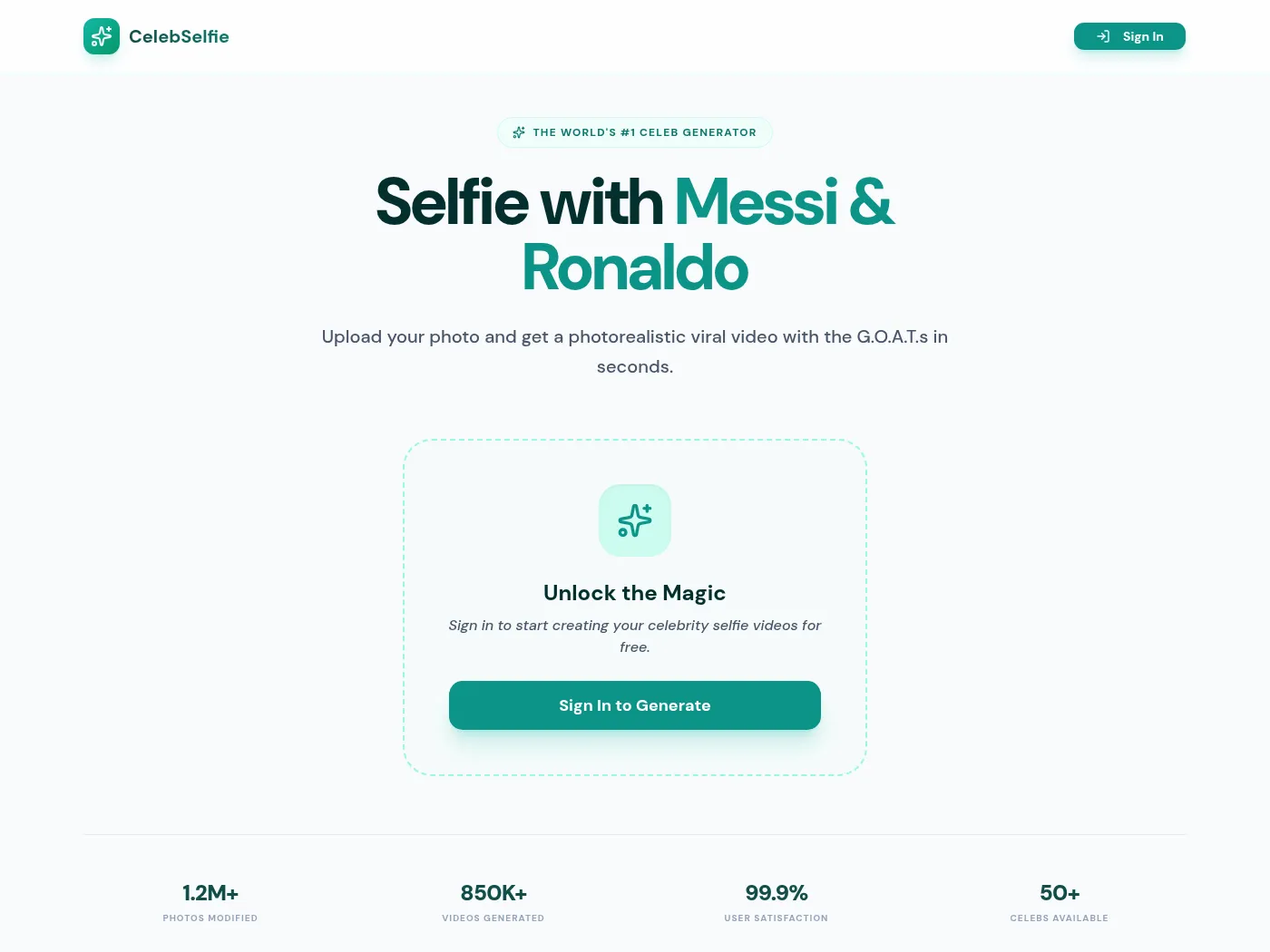 Celeb Selfie Generator
