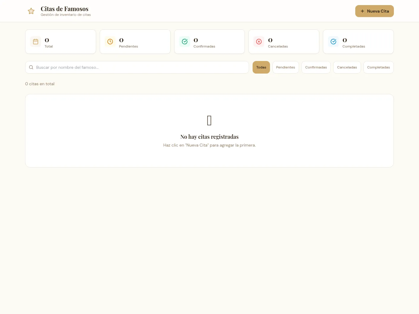 Celebrity Appointment Tracker