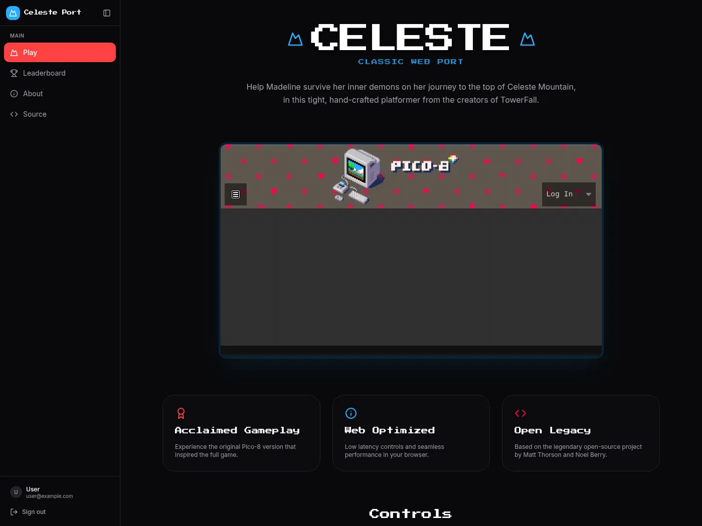 Celeste Web Port