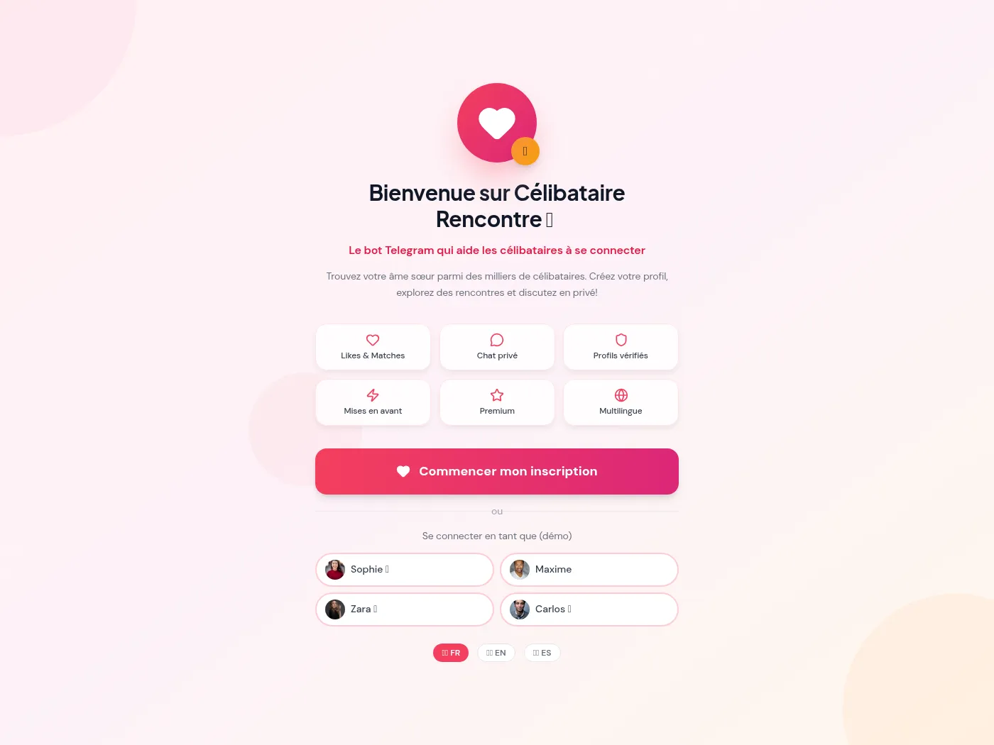 Célibataire Rencontre Bot