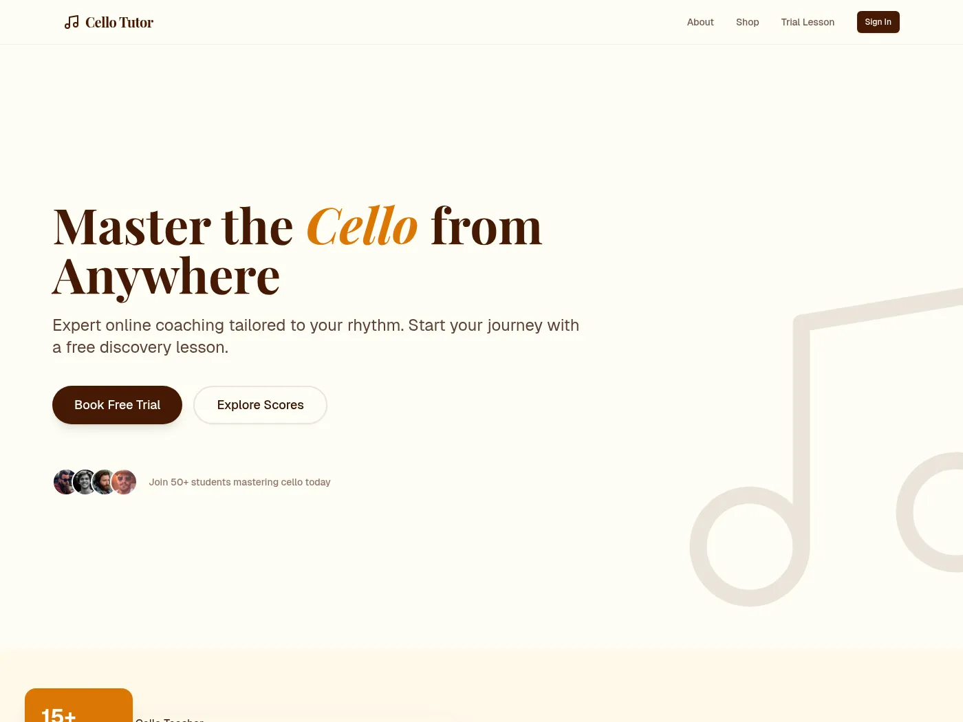 Cello Tutor Online
