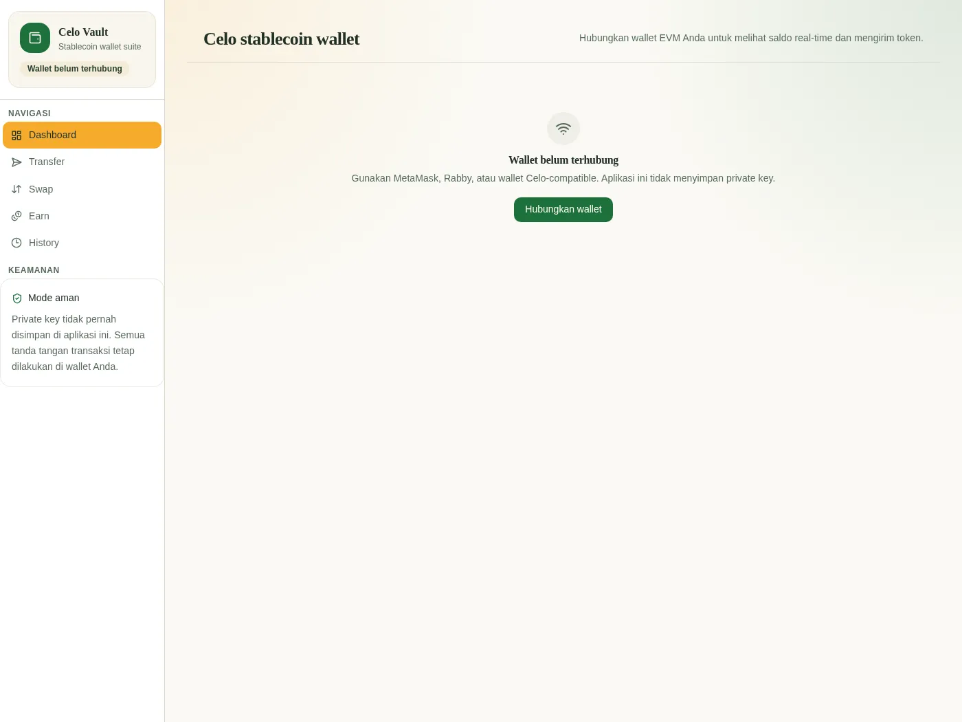 Celo DeFi Wallet Suite