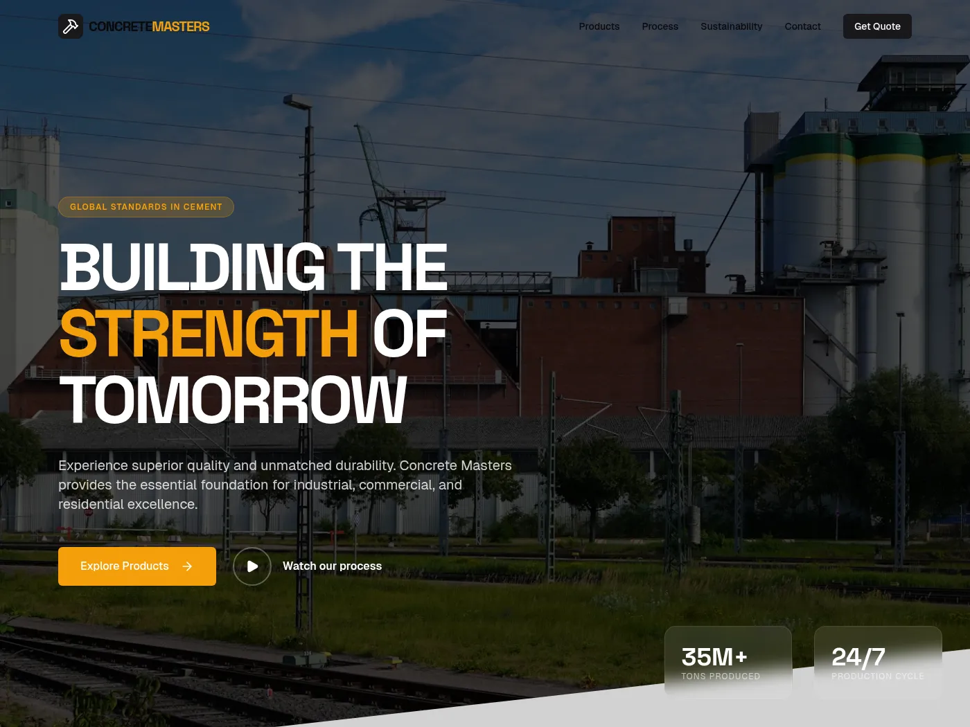 Cement Factory Website