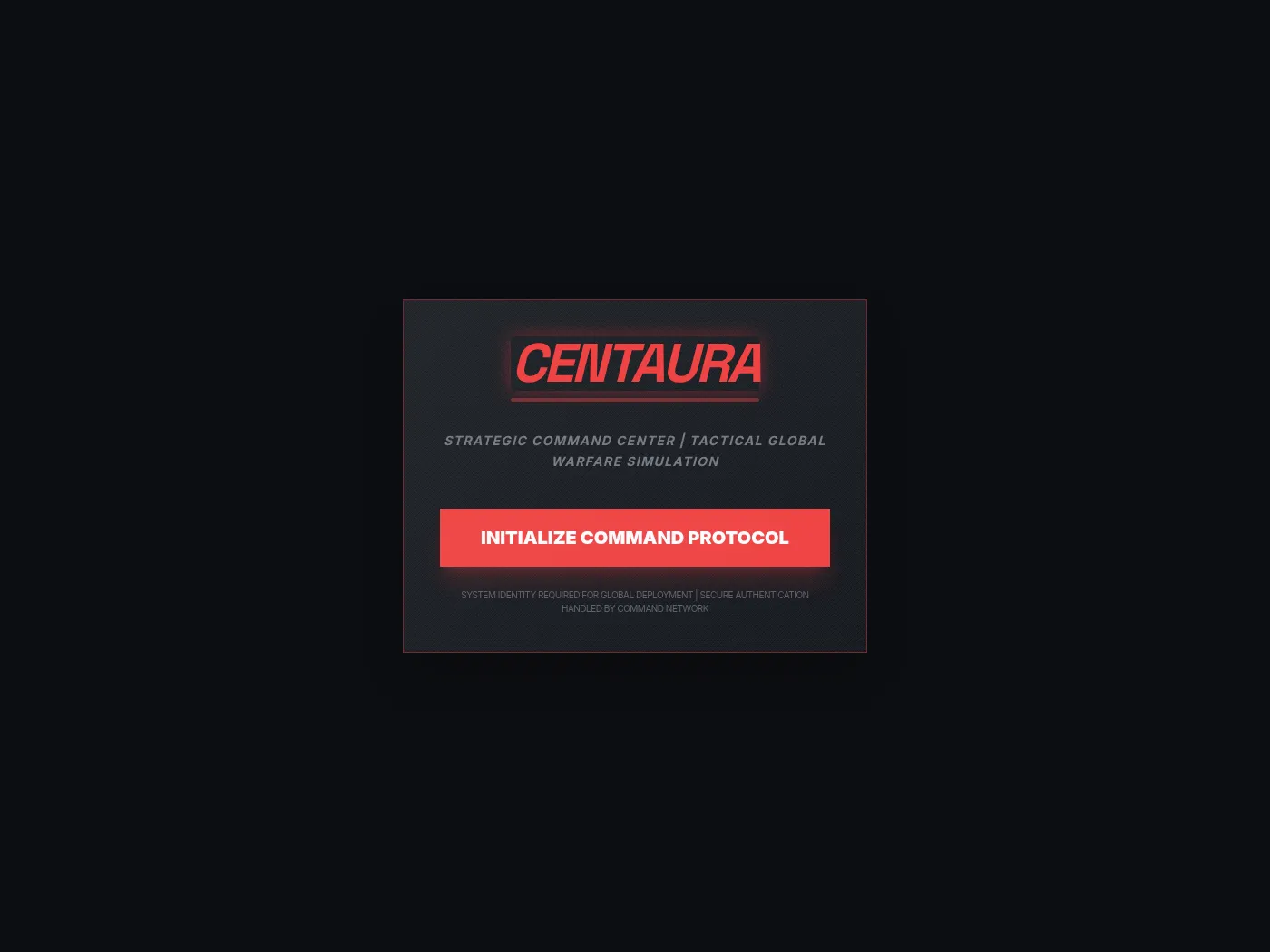 Centaura War Game