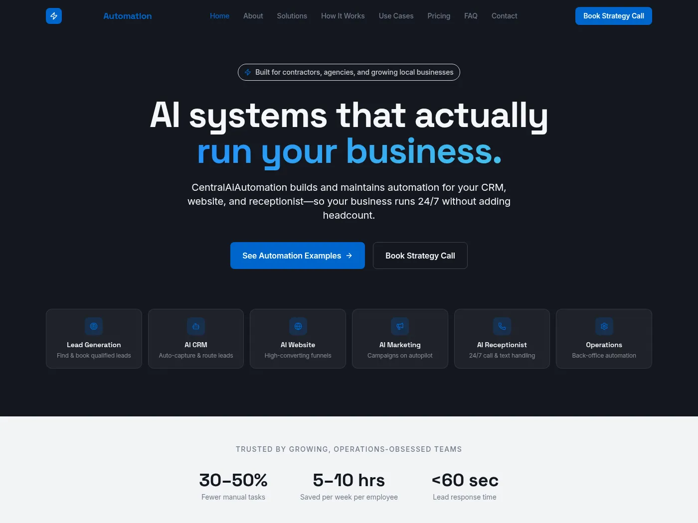 CentralaI Automations Site