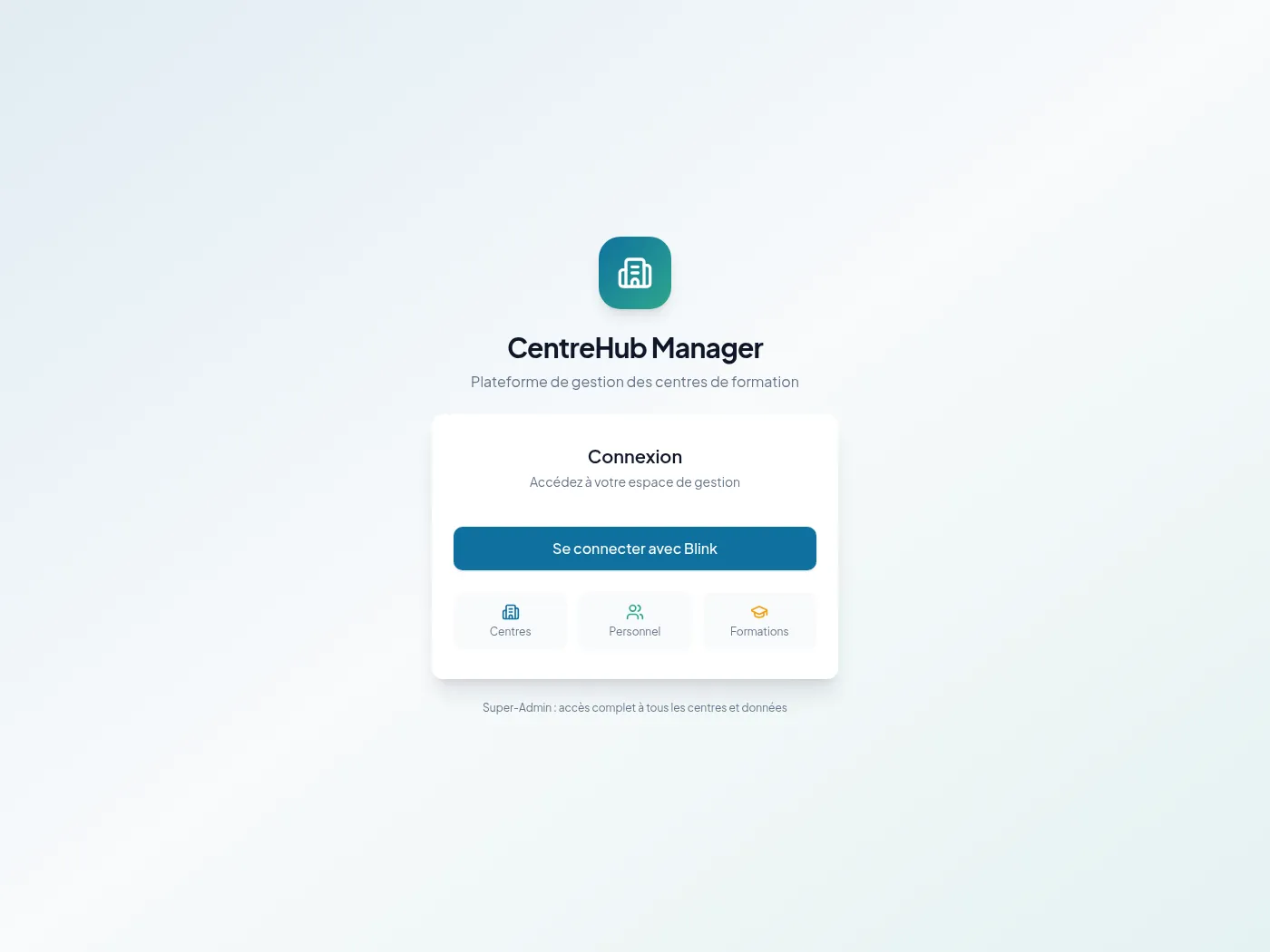 CentreHub Manager