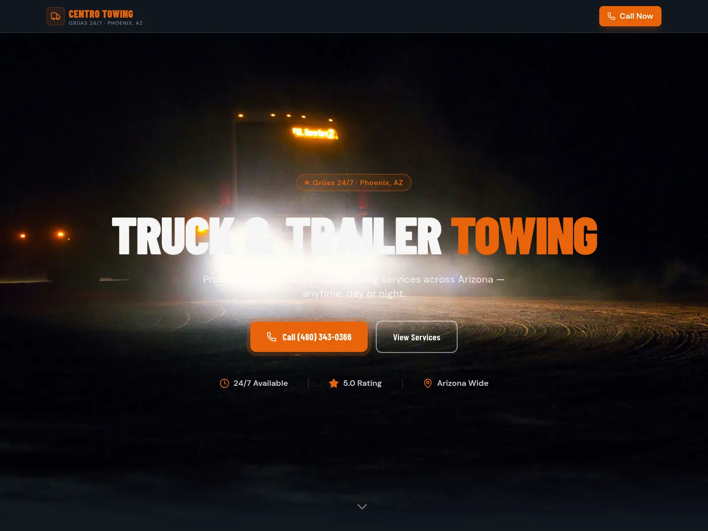 Centro Towing Web Portal