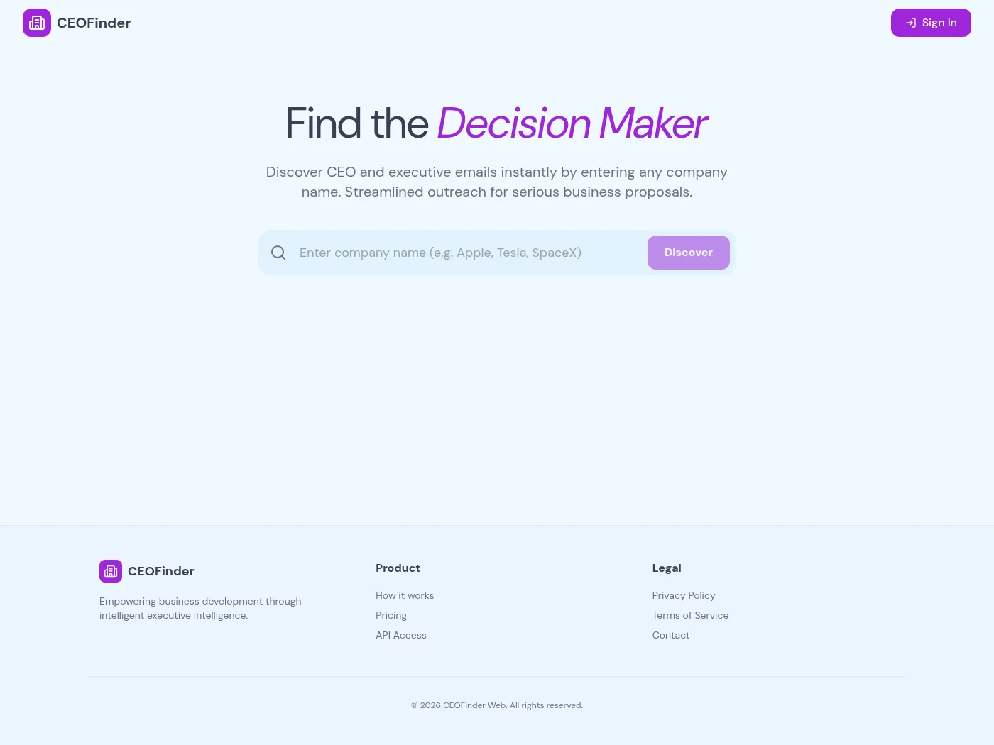 CEO Finder Web