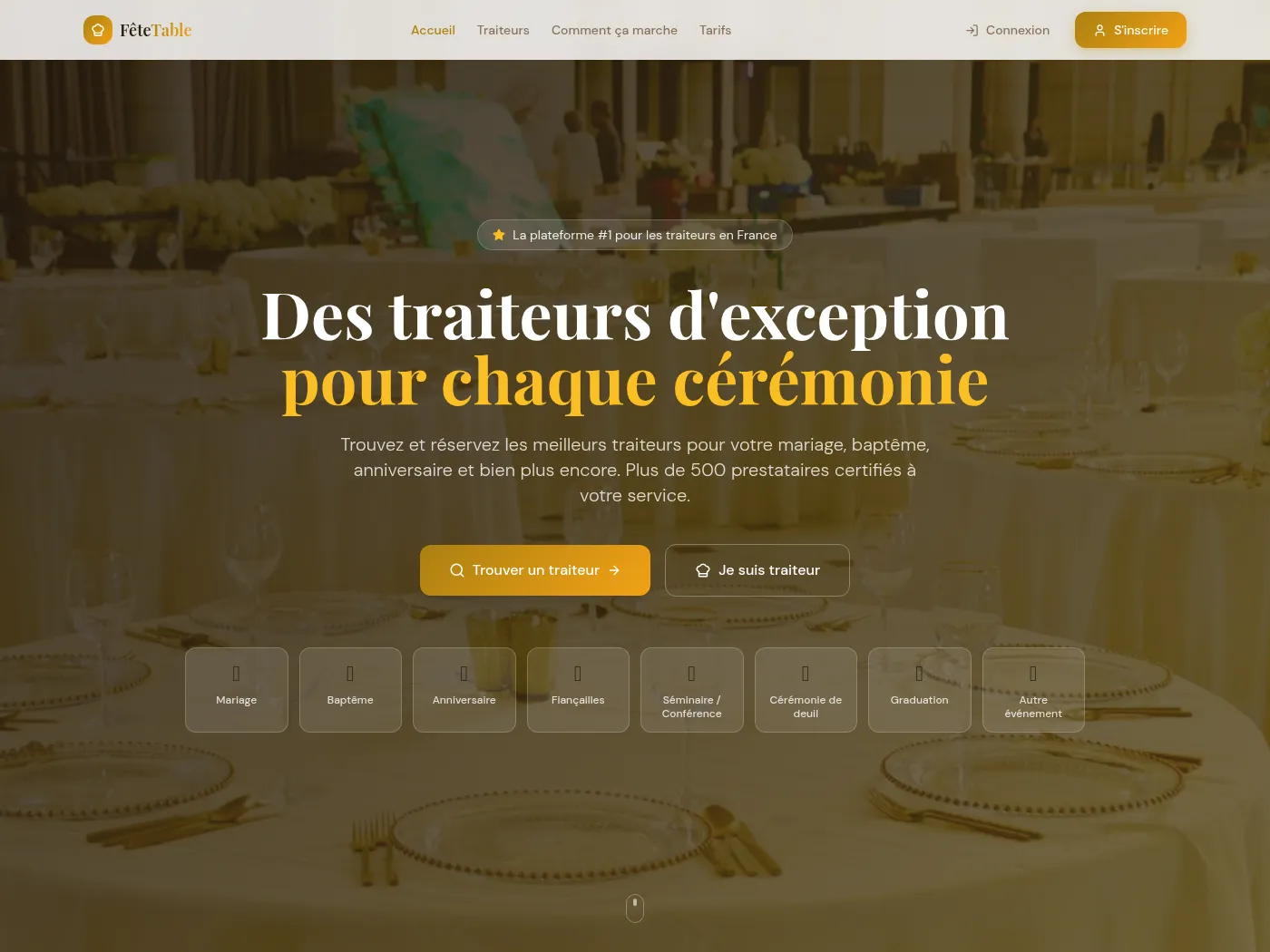 CérémonieTraiteur SaaS
