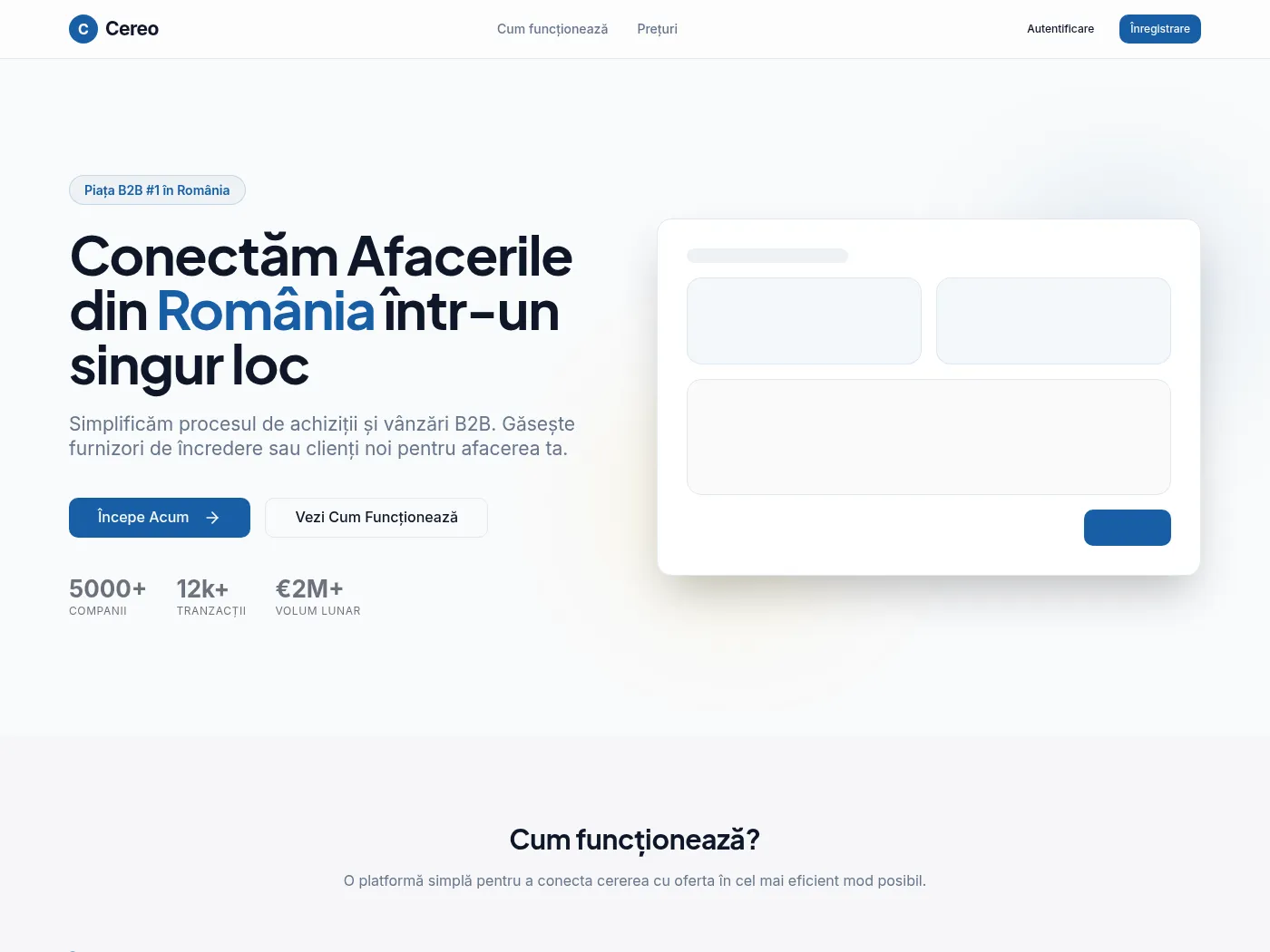 Cereo B2B Marketplace