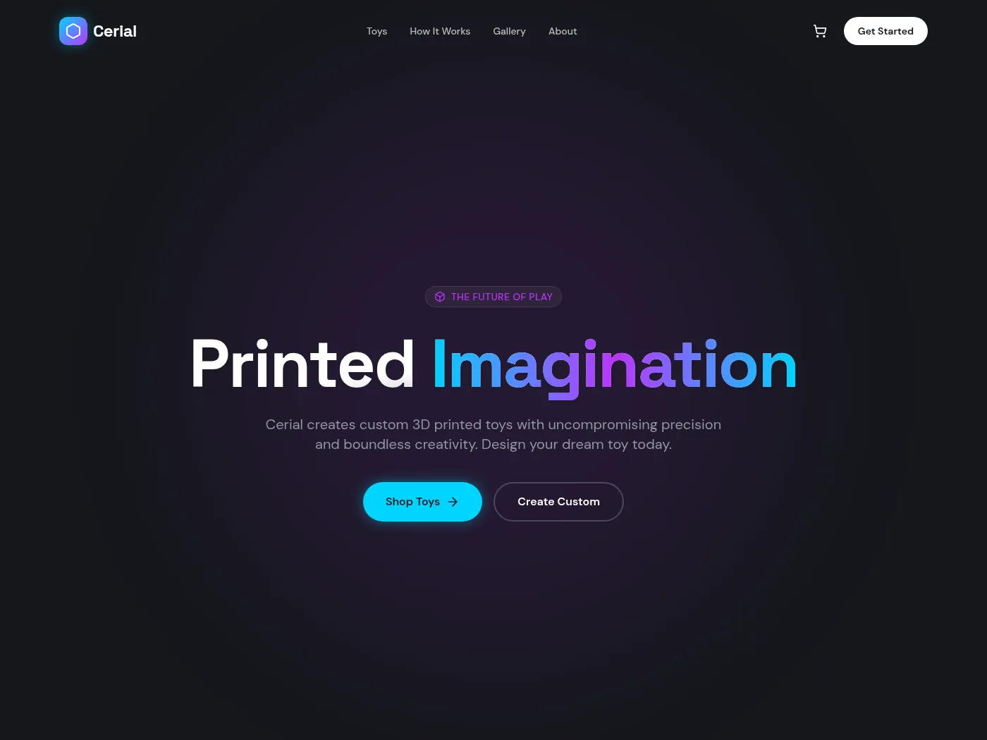 Cerial 3D Toy Site