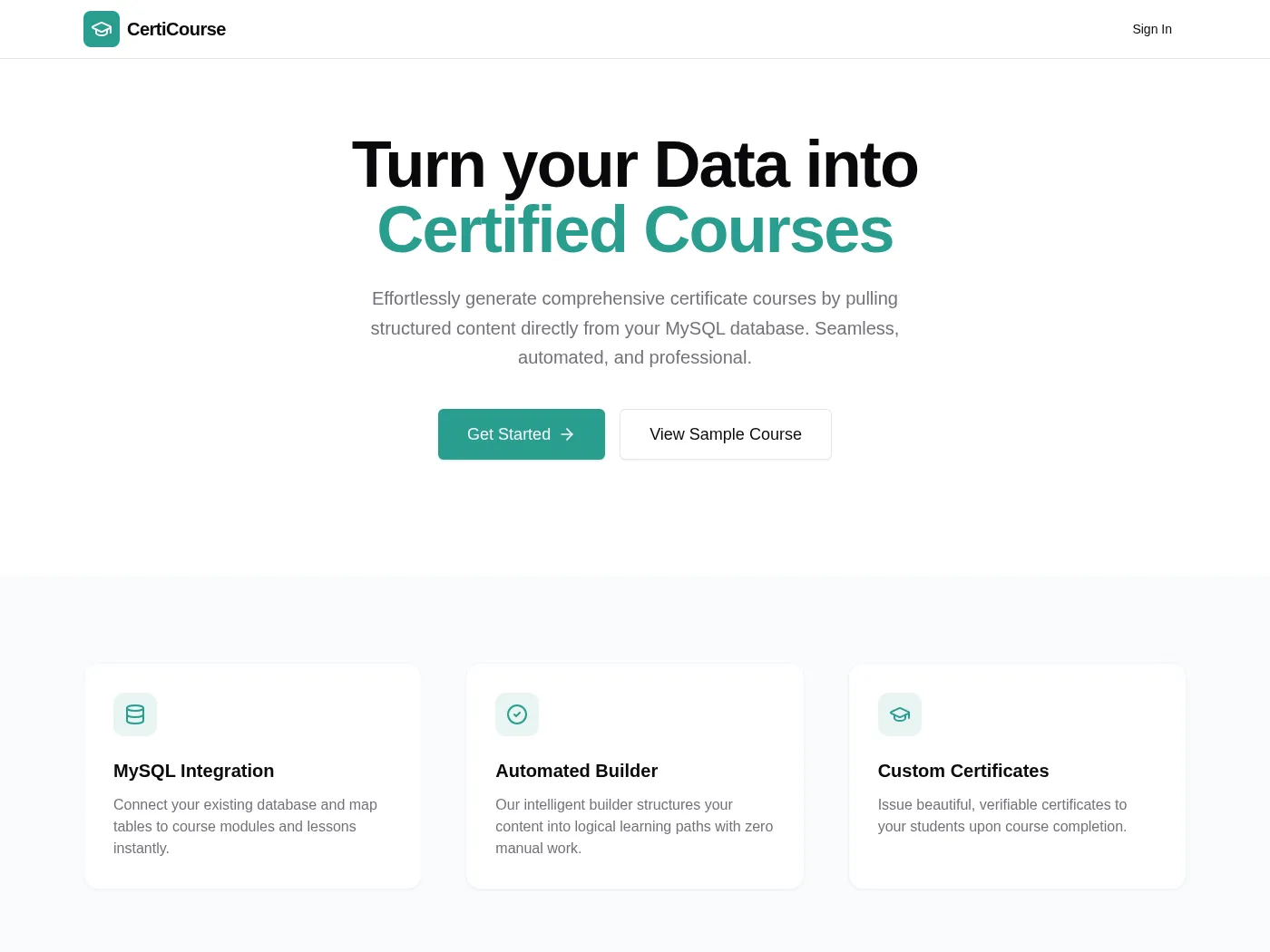 CertiCourse Builder