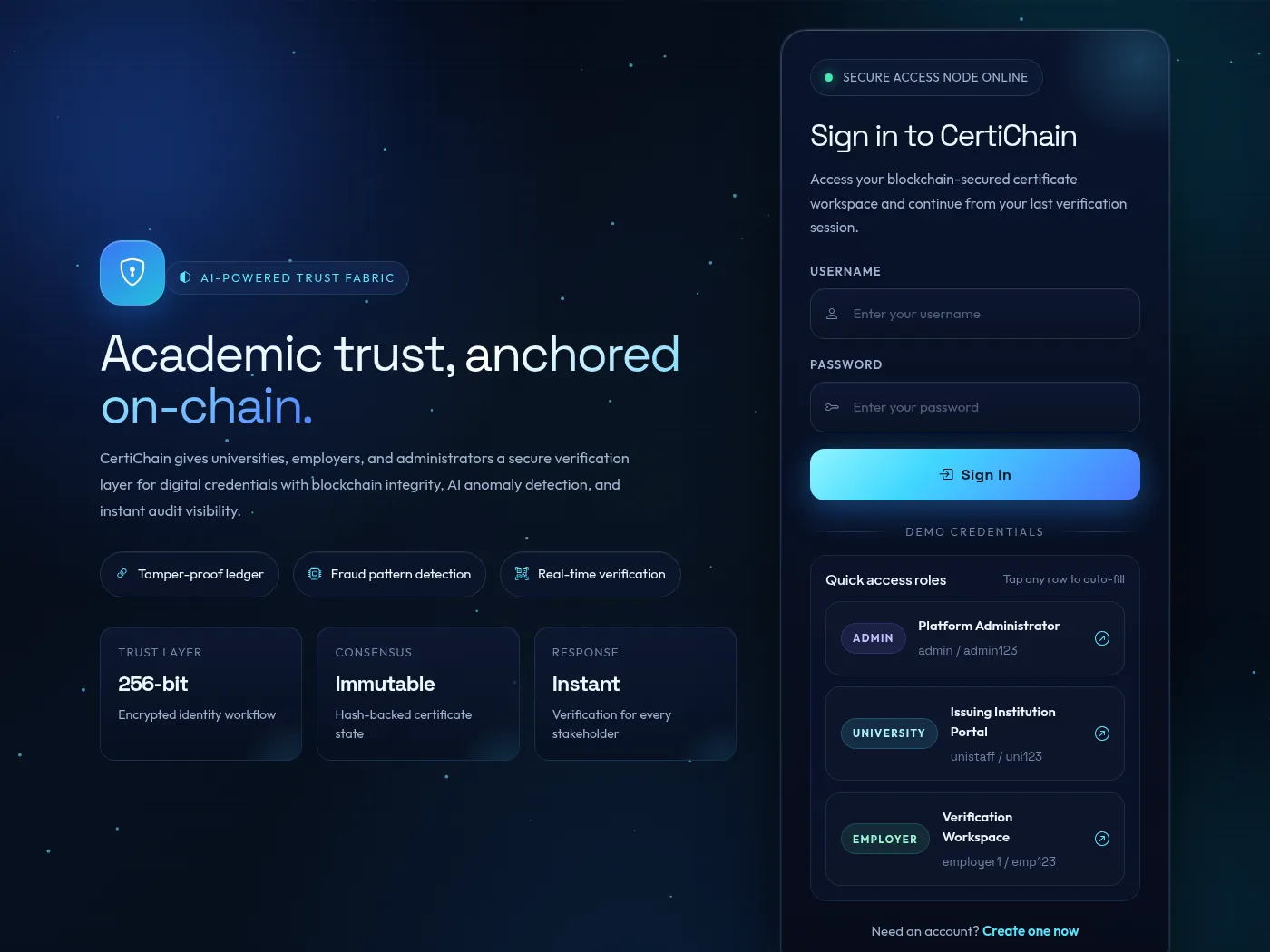 CertiChain UI Suite