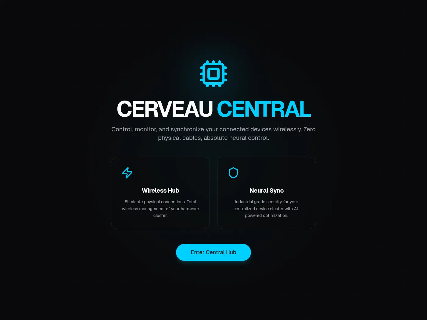 Cerveau Central Dashboard