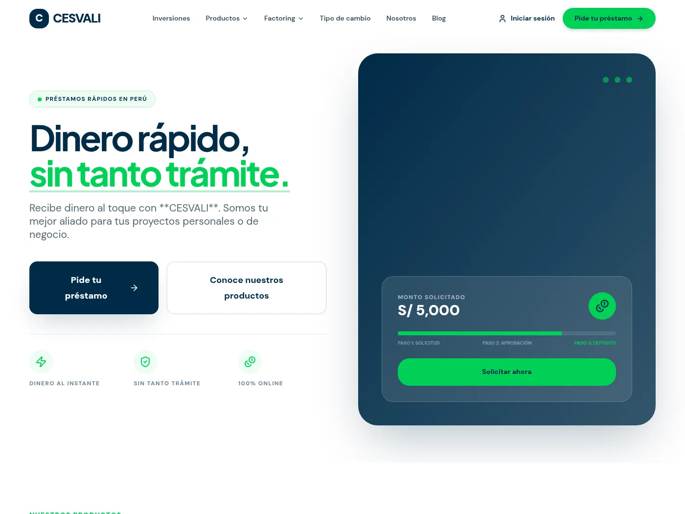 Cesvali Loan Portal