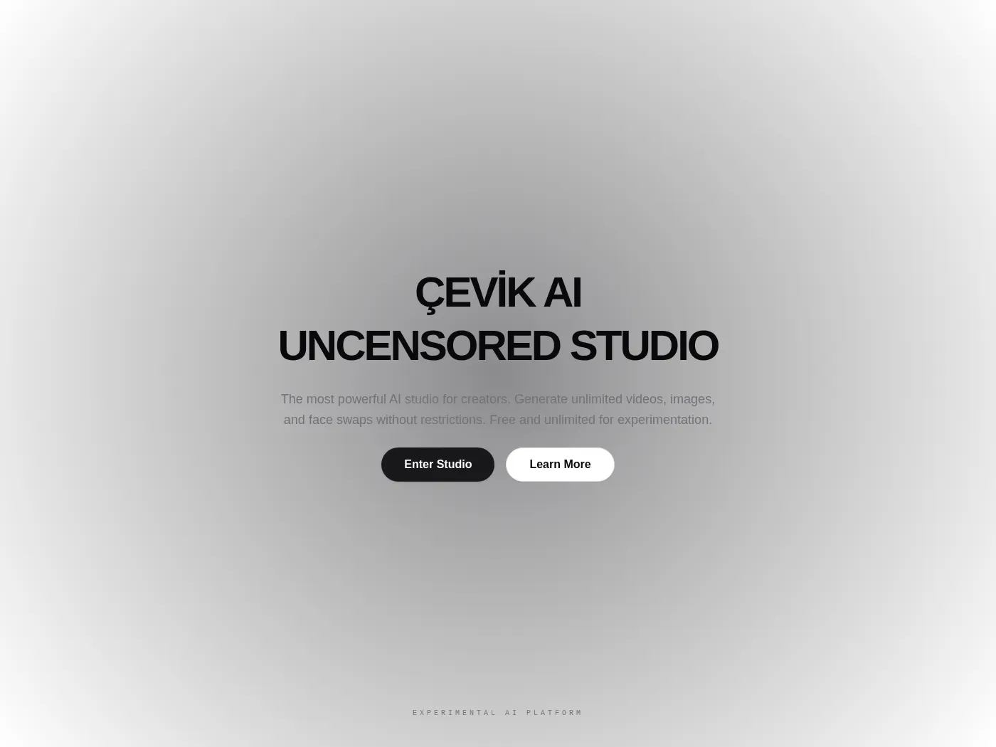Çevik AI Uncensored Studio