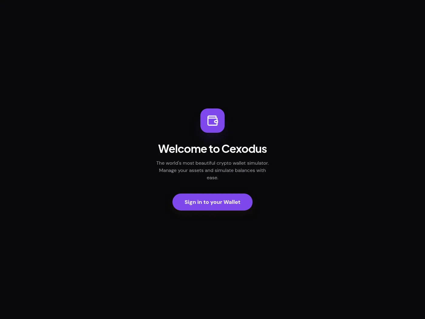 Cexodus Crypto Wallet