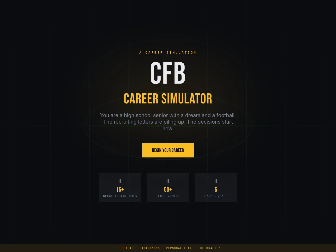 CFB Career Simulator