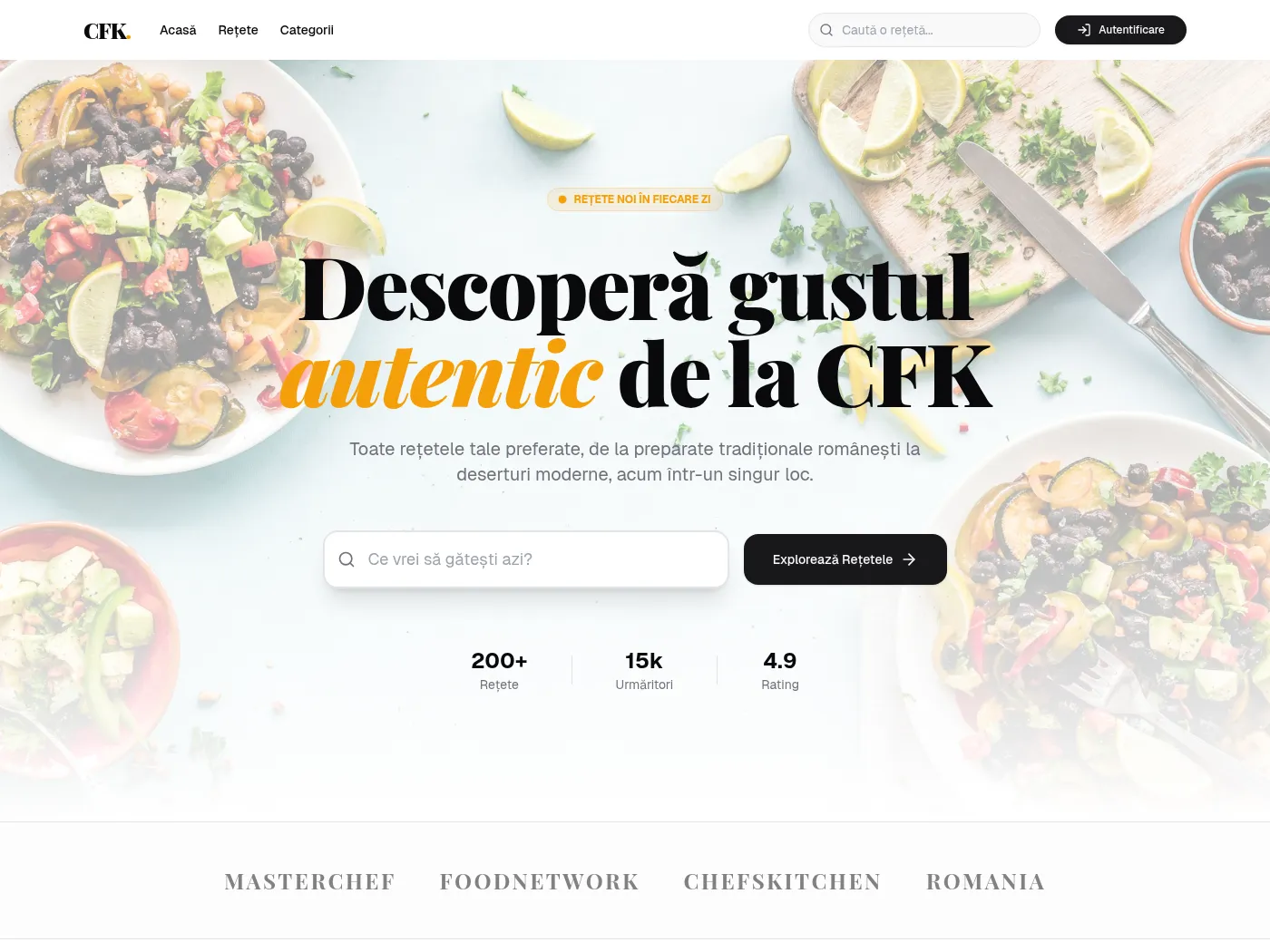 CFK Recipe Explorer