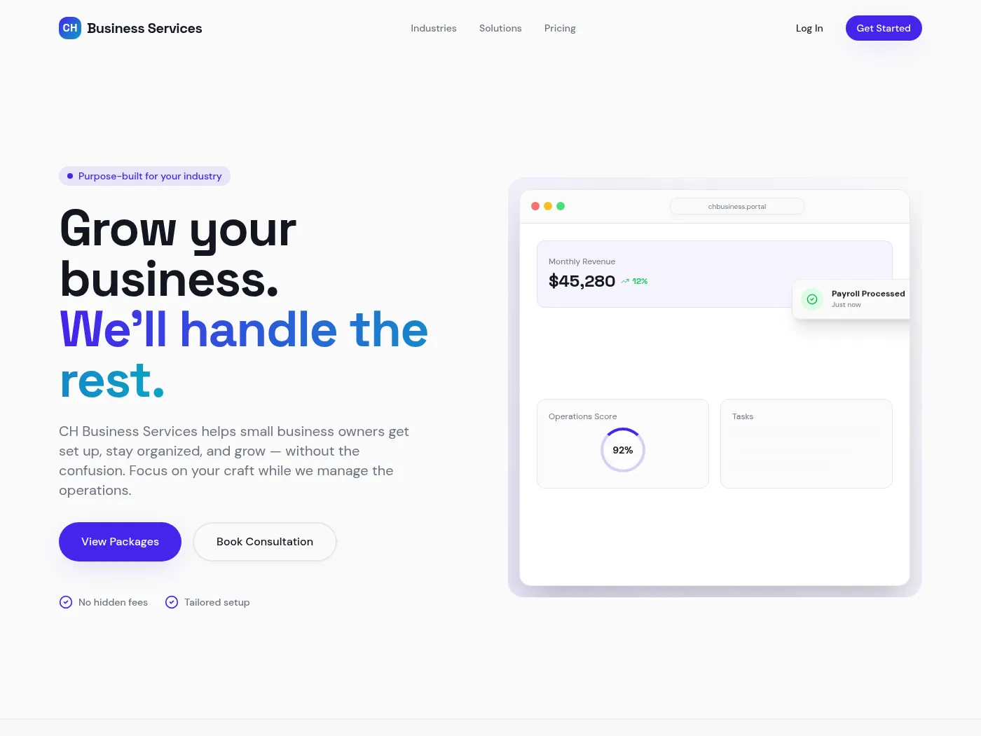 CH Business Services Portal