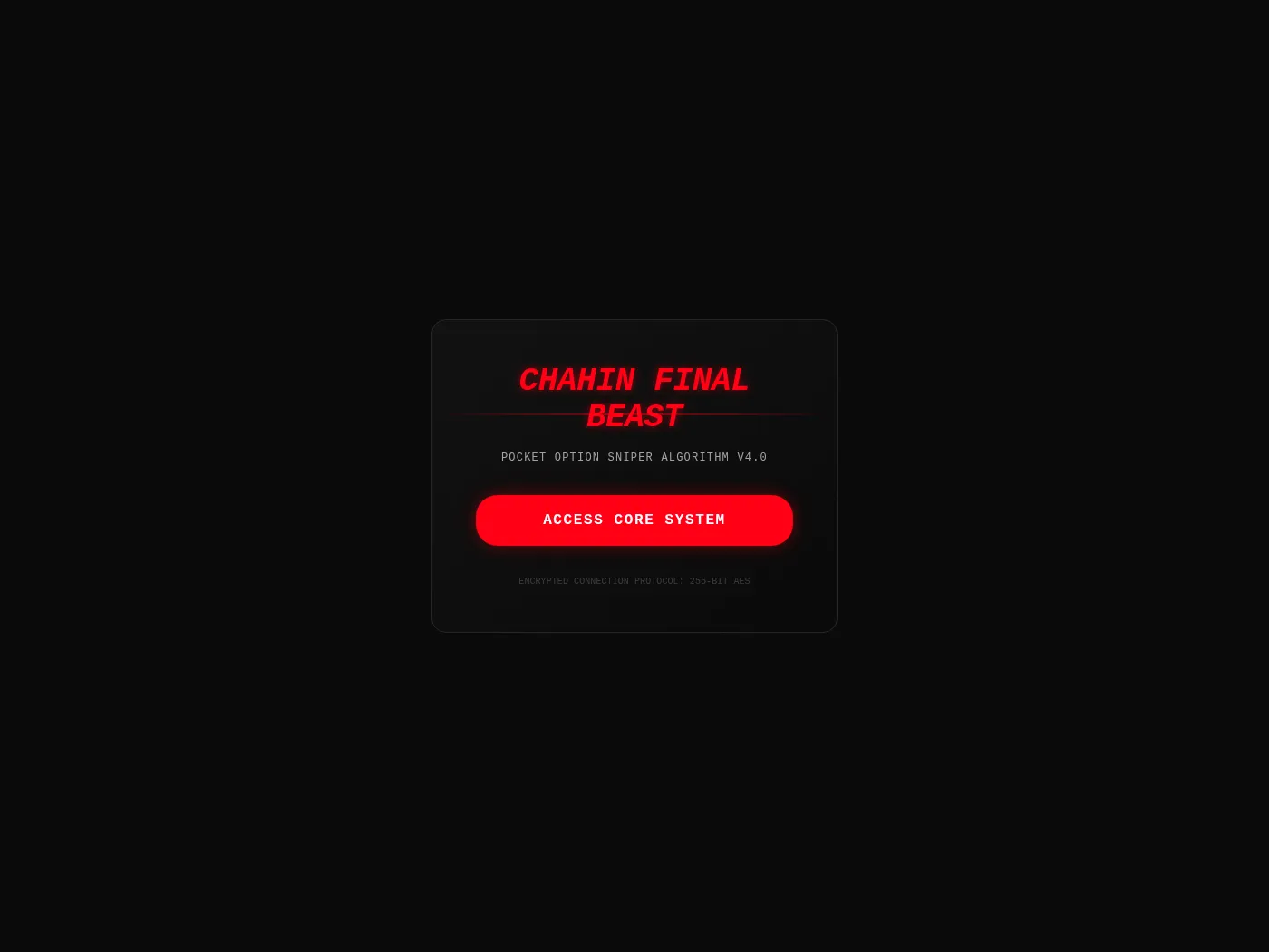 Chahin Final Beast