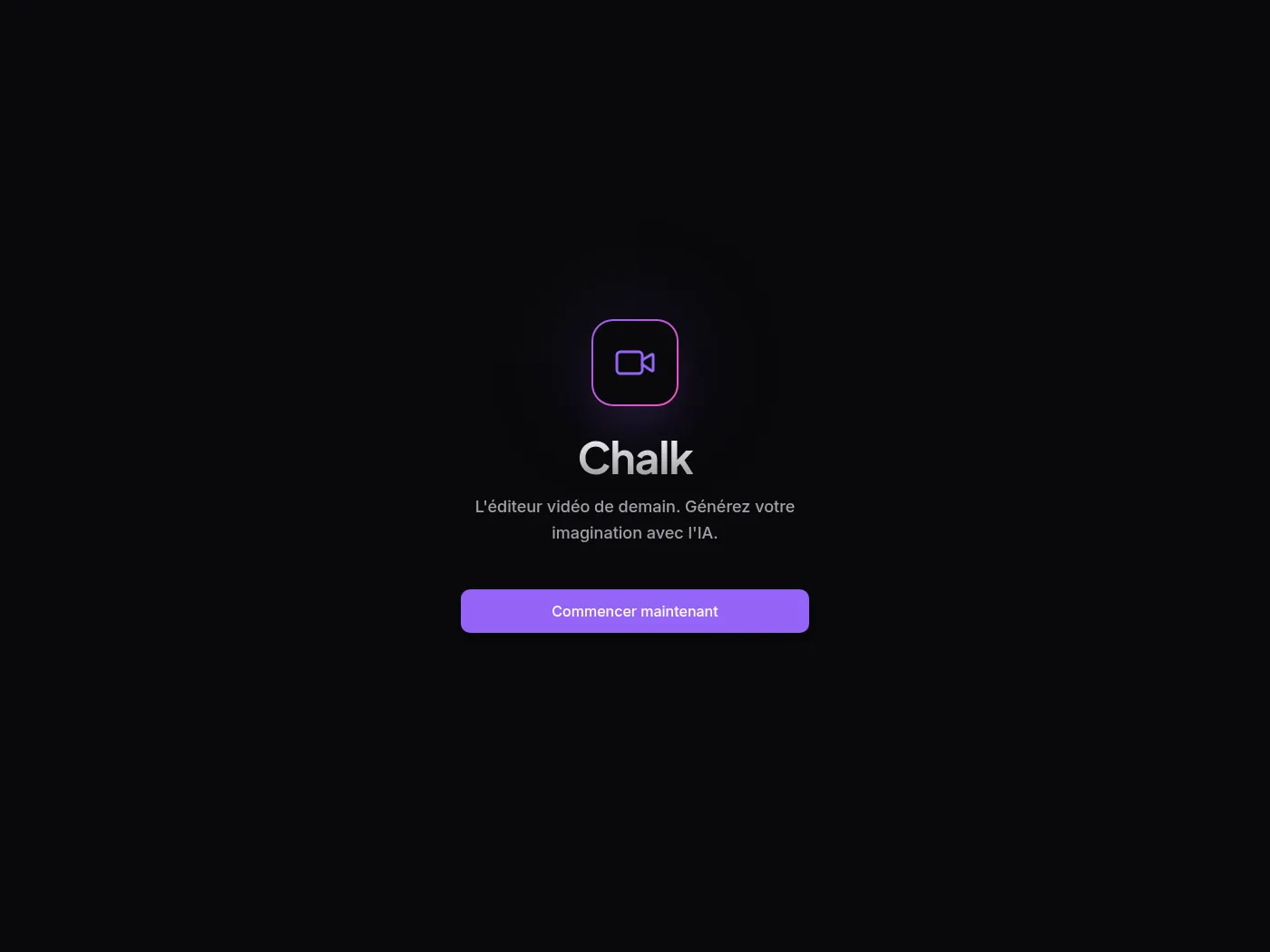 Chalk Video Editor